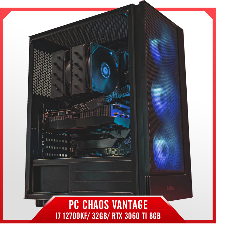 PC Chaos Vantage - I7 12700KF/ 32GB/ RTX 3060 Ti 8GB | Hà Linh Computer